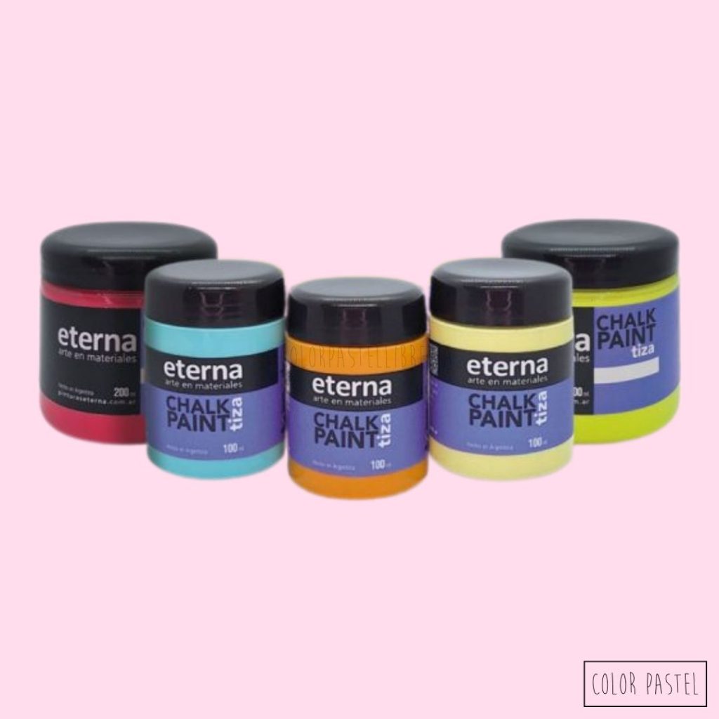 Chalk Paint tiza 200 ml Eterna – Color Pastel Librería
